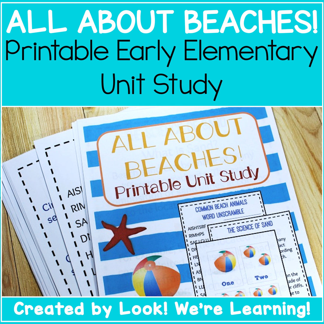 All About Beaches Unit Study – Look! We're Learning!