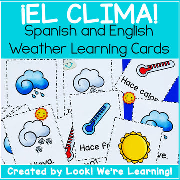 Printable Spanish Weather Flashcards – Look! We're Learning!